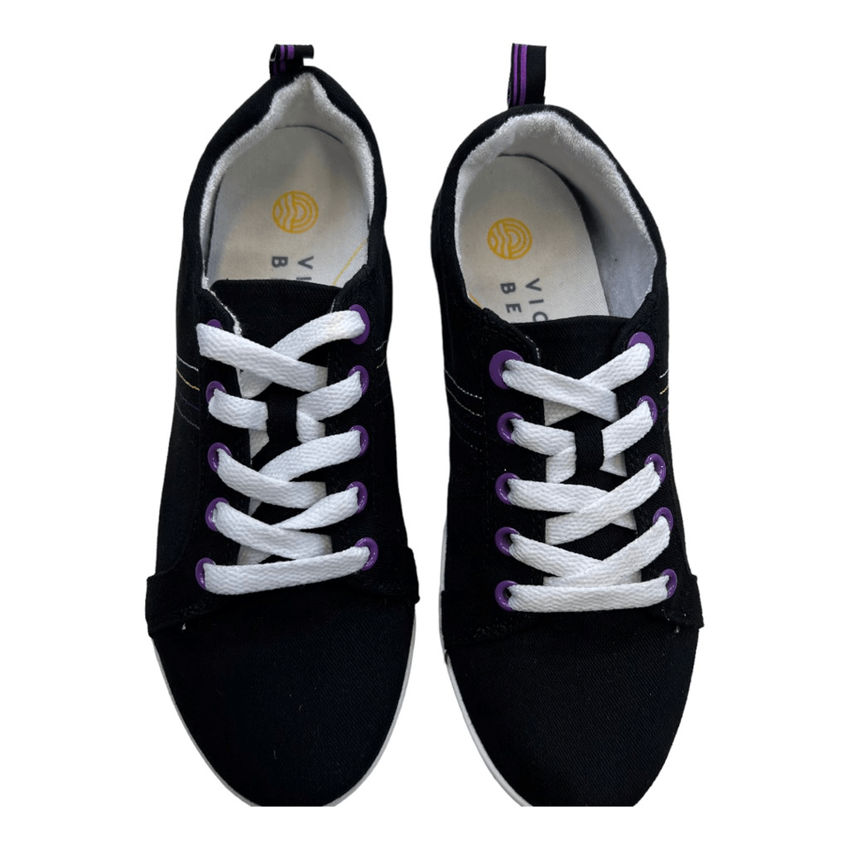 Vionic Beach Stinson Women’s 6 Lace Up Sneakers-Sustainable Black ...