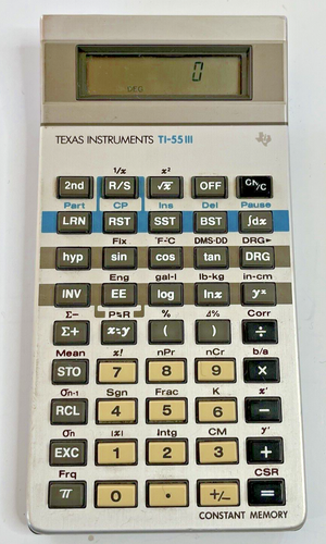 Vintage Texas Instruments TI-55 III Scientific Calculator - Tested ...