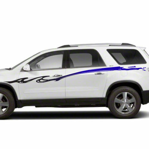 Colorful Abstract Water Splash Swirl Vinyl Decal Vehicle Graphic Truck ...