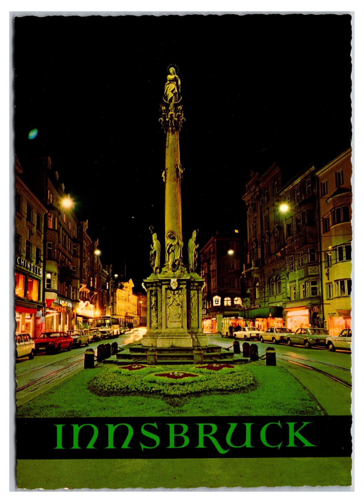 Vintage 1980s - Maria Theresien Statue - Innsbruck, Germany Postcard ...