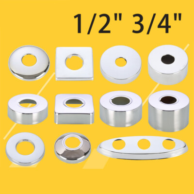 Valve Tap Pipe Cover Collars Stainless Steel , Round, Cone, Square Easy ...