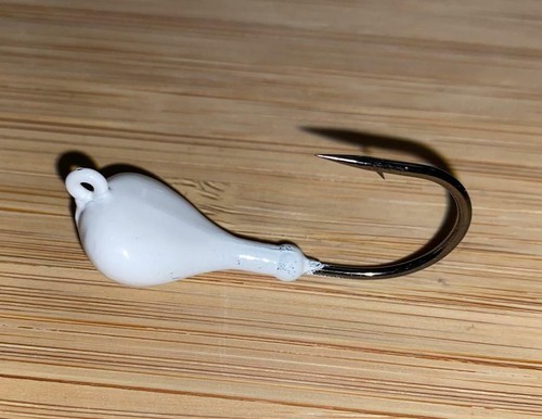 20 WHITE Sparkie Boxing Glove Jig Heads SNAPPER BLACK NICKEL Hook Jigs ...