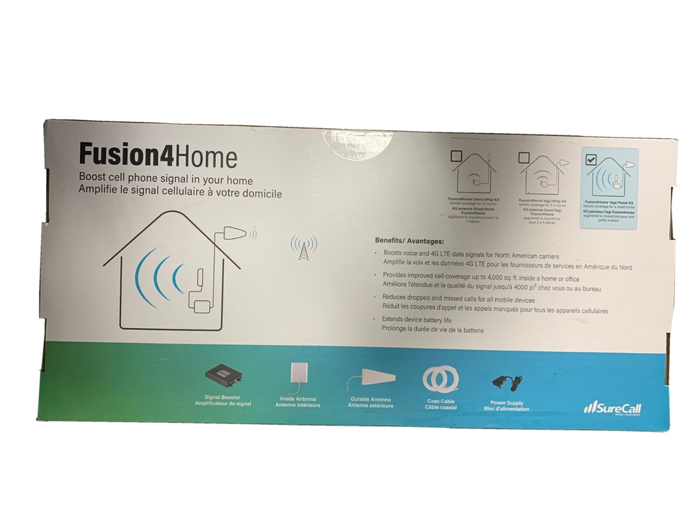 FUSION4HOME YAGI PANEL Most Powerful Cell Phone Signal Booster for ...