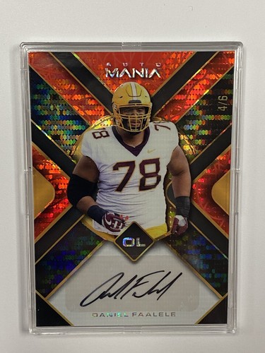 2022 Wild Card Autograph Mania DANIEL FAALELE SP 4/6 Parallel AM-D67 ...