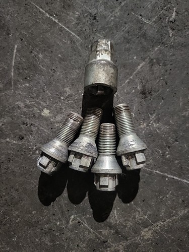 Set of 4 x Locking Wheel Bolts Lock Nuts Lugs for BMW 3 Series. Genuine ...