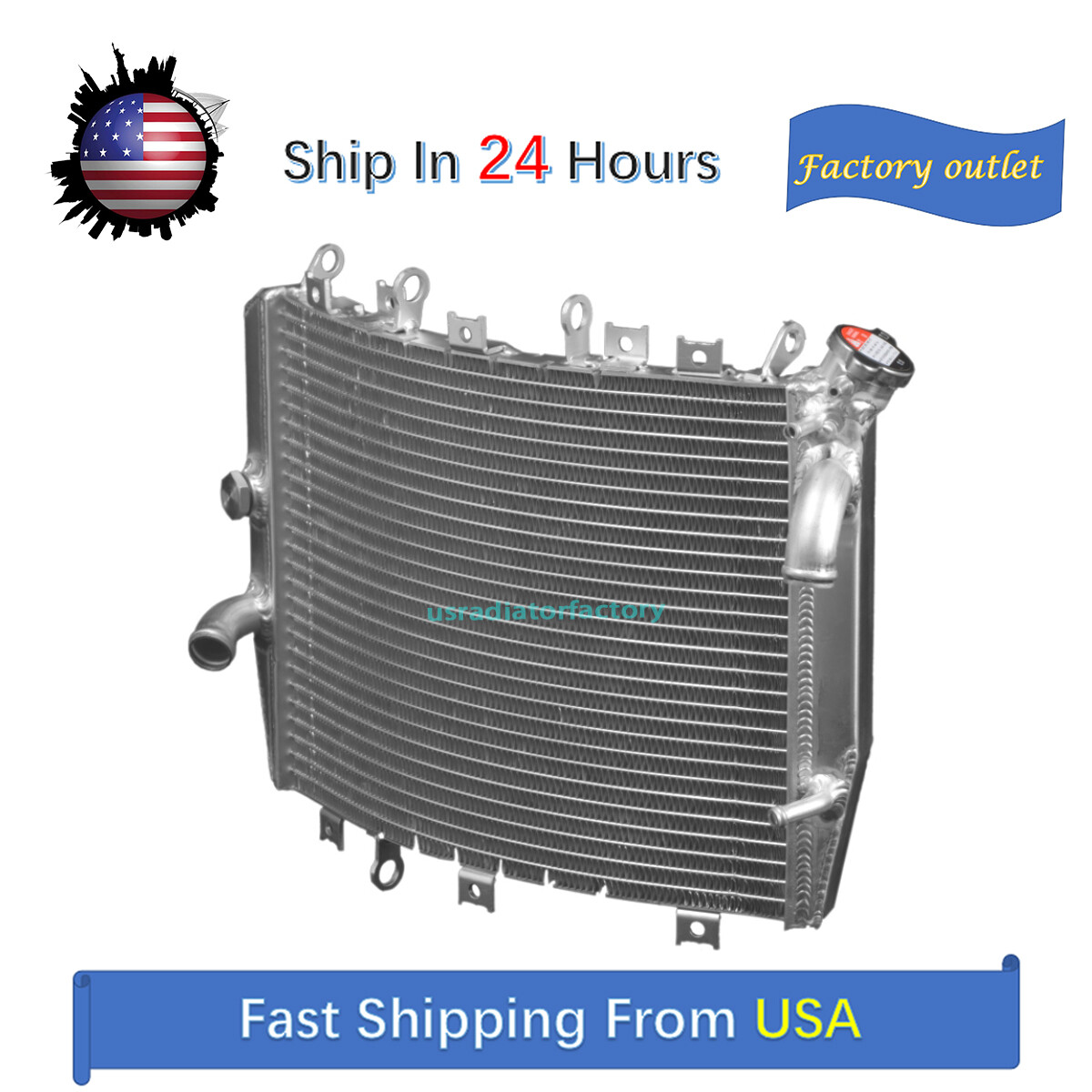 All Aluminum Radiator For Kawasaki 2000-2002 Ninja ZX-6R ZX6R/2005-2008 ...