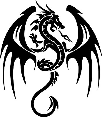 Dragon Tribal Fantasy Myth Wall Car Truck Window Vinyl Sticker Decal 6 ...