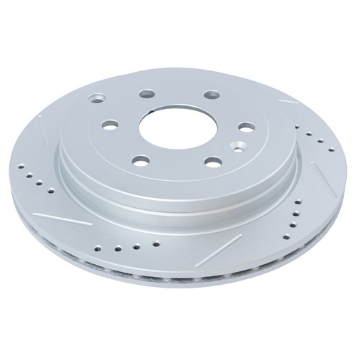 TRQ Performance Disc Brake Rotor Drilled & Slotted Front Rear G-Coated ...