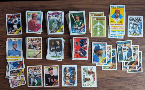 250 diff 1988 Topps Dave Winfield Gary Carter Fisk Baines Niekro ...