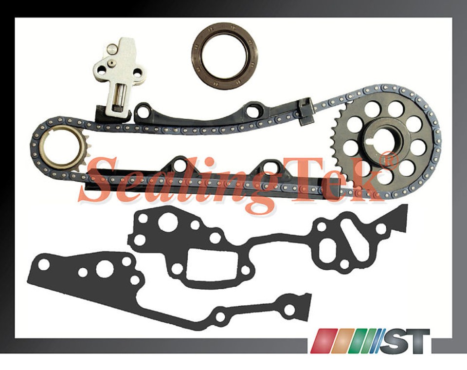 85-95 Toyota 22R 22RE Timing Chain Gear Kit w/ Oil Pump 22R-E 22REC ...