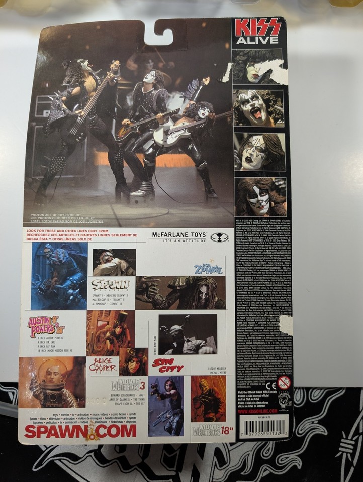 KISS - Alive Action Figures, Four McFarlane Toys, 2000 - Still Sealed ...