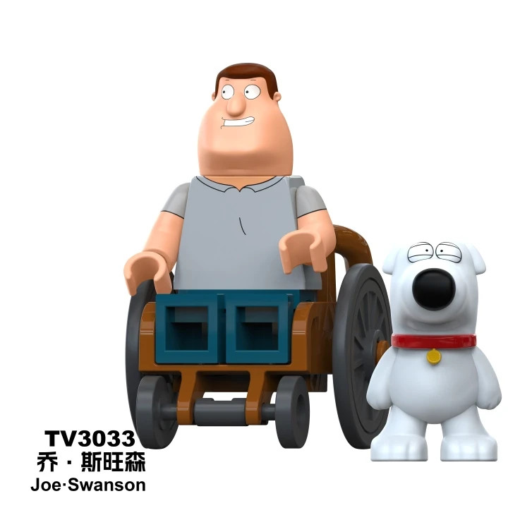 8 x Custom Lego Family Guy Peter Griffin cartoon Hero Mini Figure Toy ...