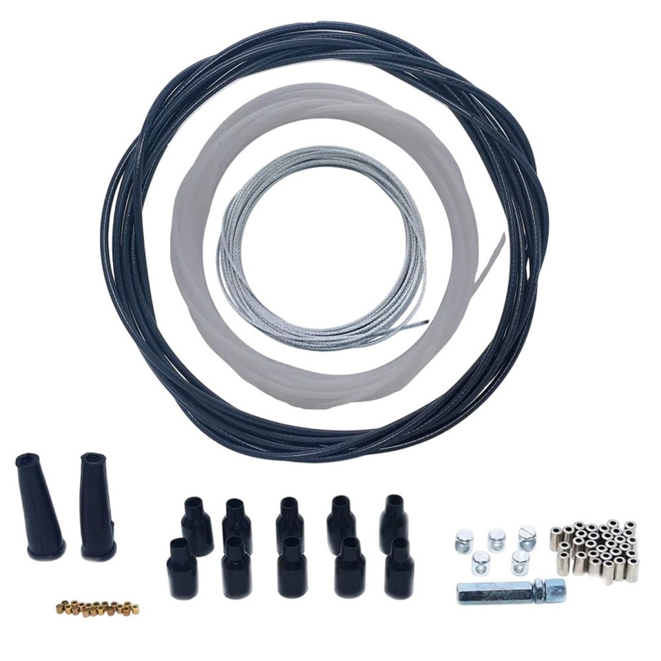 Universal 5 Meters DIY Throttle Cable Kit Nipples Ferrules For ...