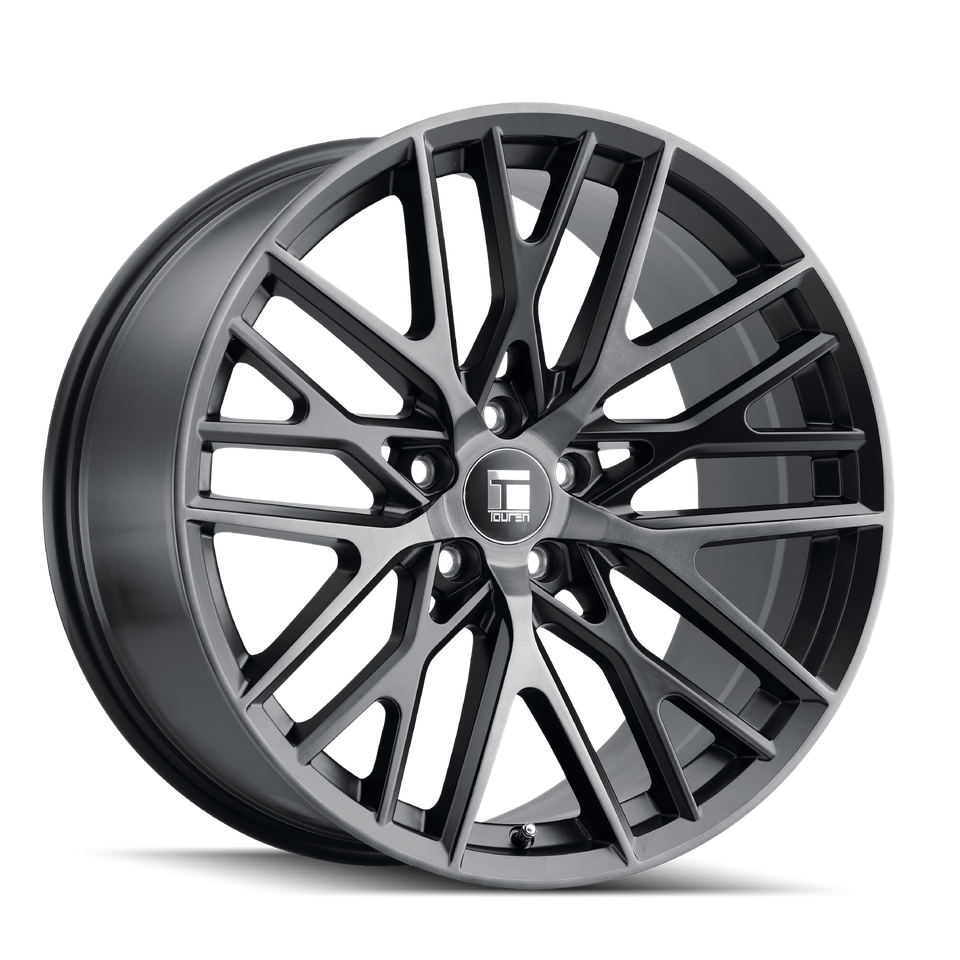 TOUREN TR91 3291 MATTE BLACK BRUSHED WITH DARK 20X9 6-135 18MM 87.1MM ...