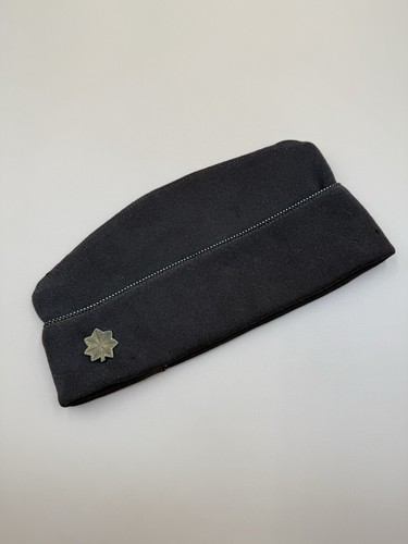 WWII Era US Army Officer Brown Wool Garrison Cap with Rank Pin Size 7 1 ...