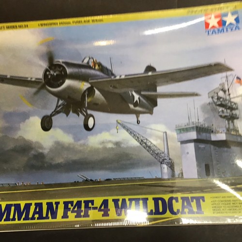 Tamiya 61034 Grumman F4F-4 Wildcat 1:48 Scale Model Kit 1/48 Aircraft ...