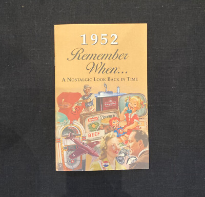 1952 Remember When ... A Nostalgic Look Back In Time Kardlet | eBay