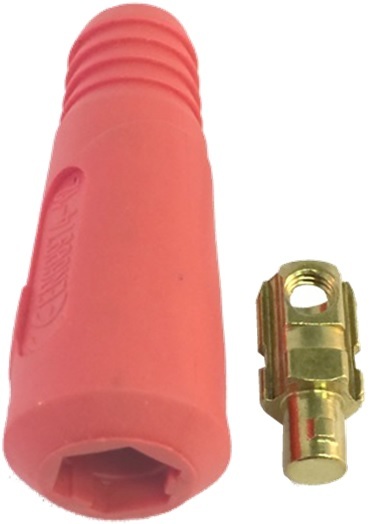 WeldingCity 3-pk Dinse-type Twist-lock Cable Connector Pair Red #2-#0 ...
