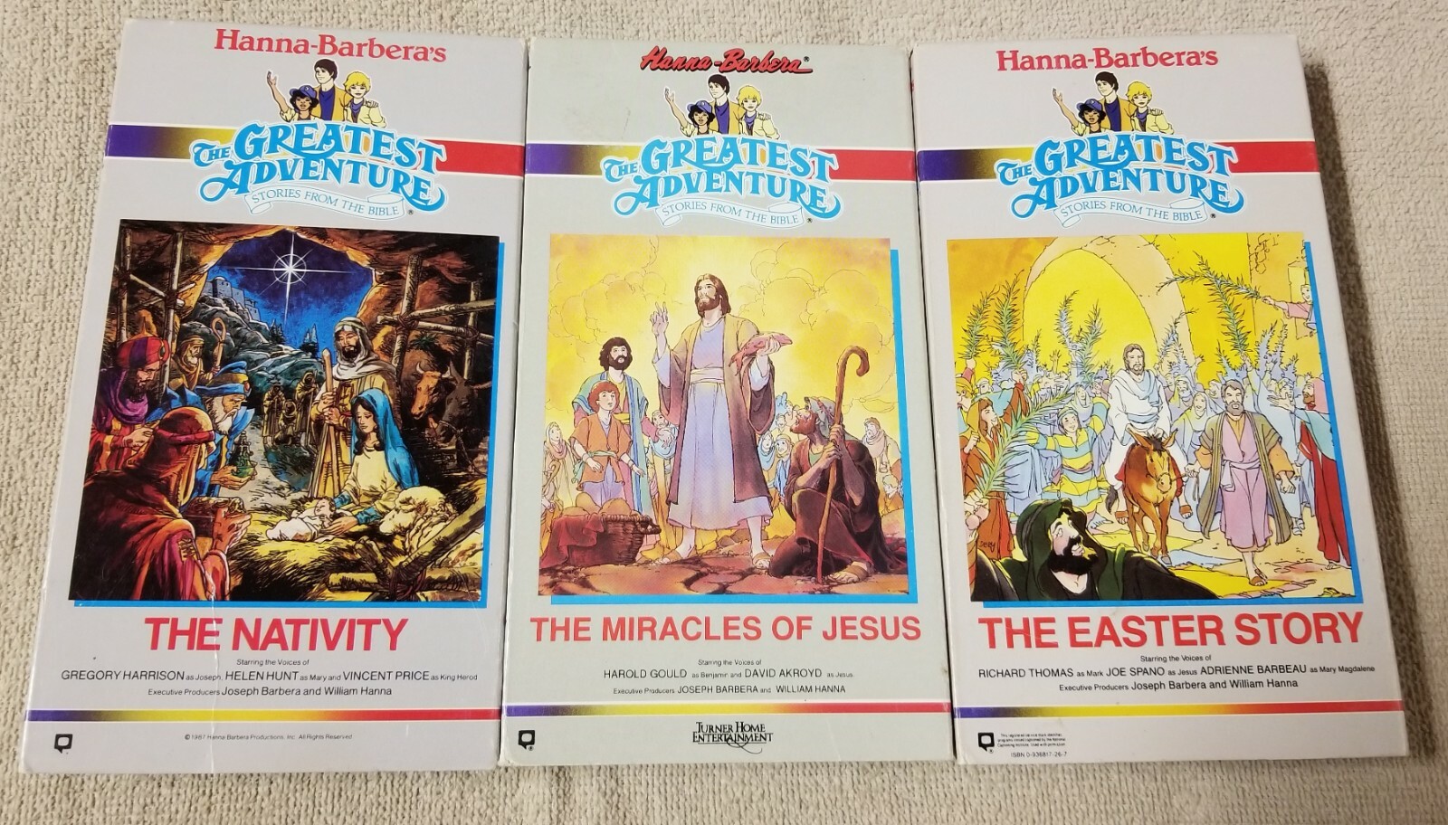 The Greatest Adventure Stories From Bible 3 VHS Video Tapes Lot Hanna ...