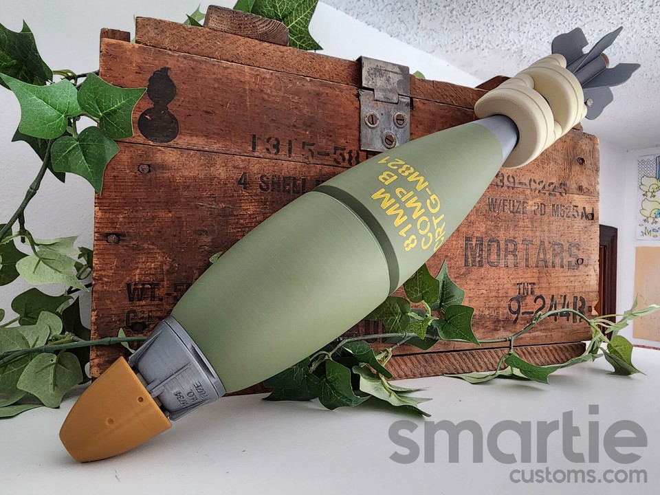 FAKE M821 M889 81mm Mortar Shell Round - Plastic Replica | eBay