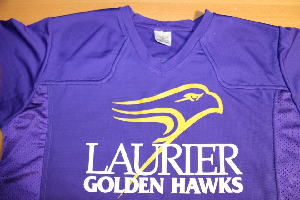 Wilfrid Laurier University Golden Hawks Logo Short Sleeve Shirt Large ...