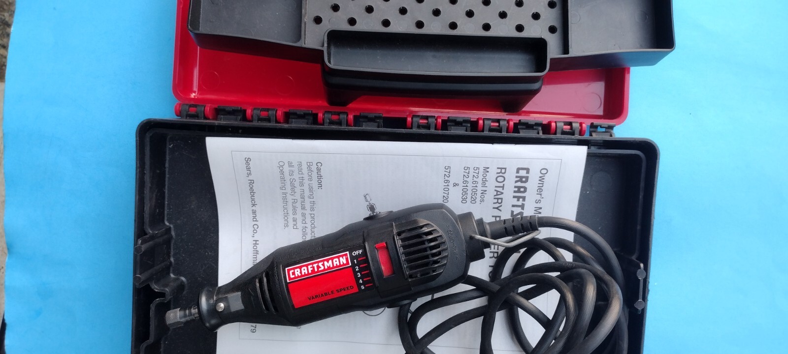 Sears Craftsman Rotary Power Tool Multi Speed #572.610530 w/ Hard Case ...