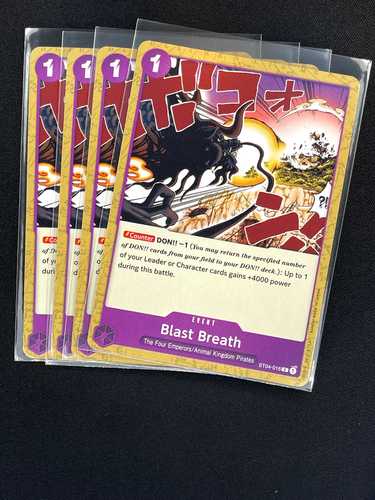 4X One Piece TCG Blast Breath ST04-016 C English | eBay