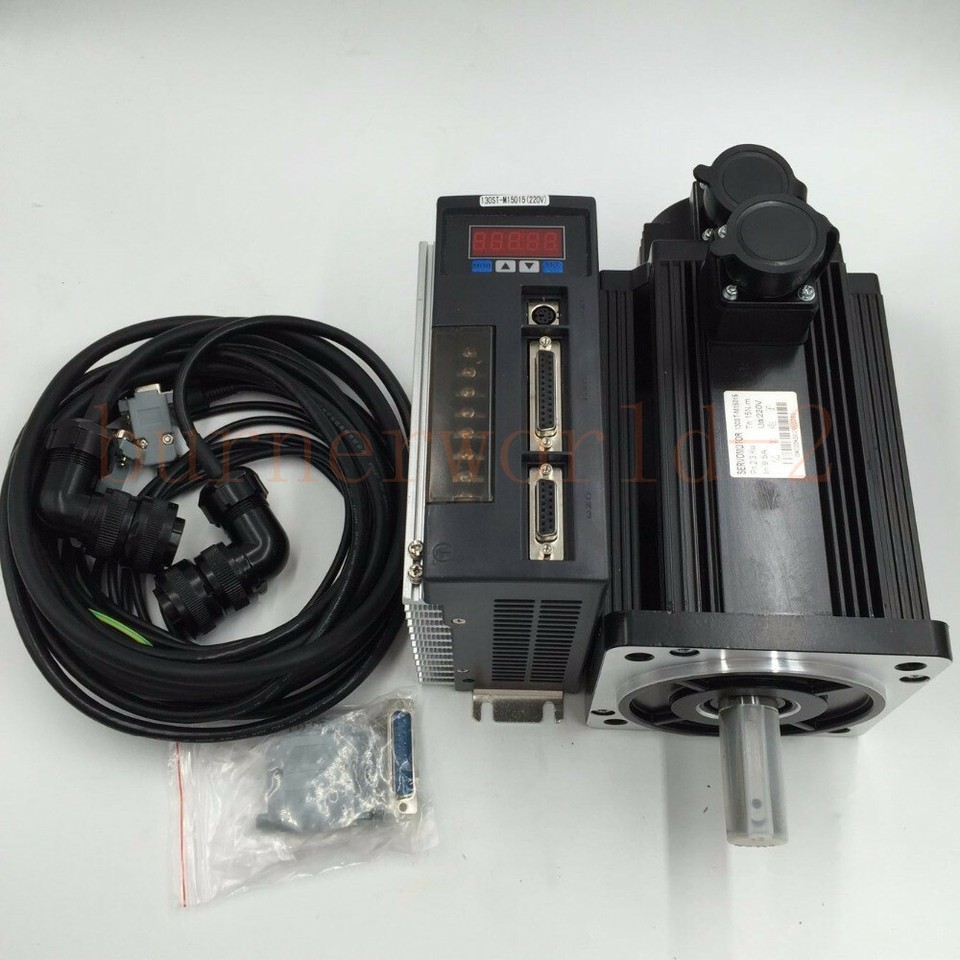 3.8KW 15NM AC 220V Servo Motor CNC Servo Driver Kit NEMA52 for CNC ...