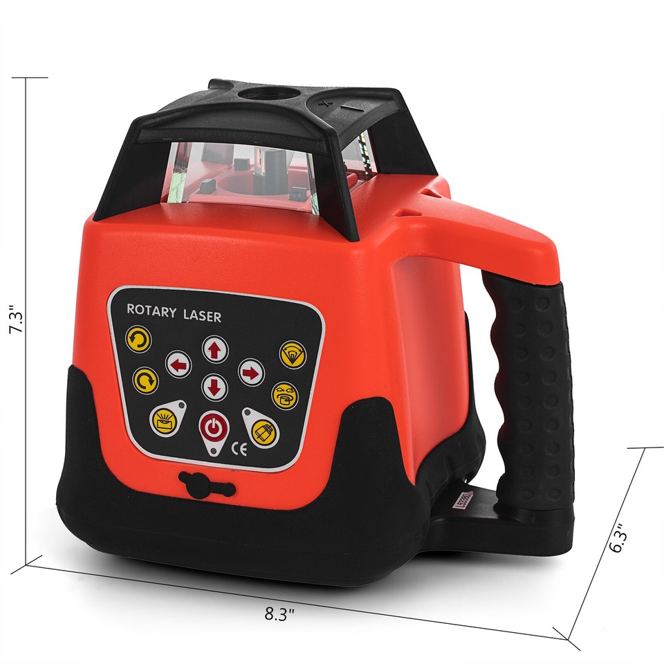 Rotary Rotating Laser Level 5 Green/Red Self Leveling 3D 360° 500M ...