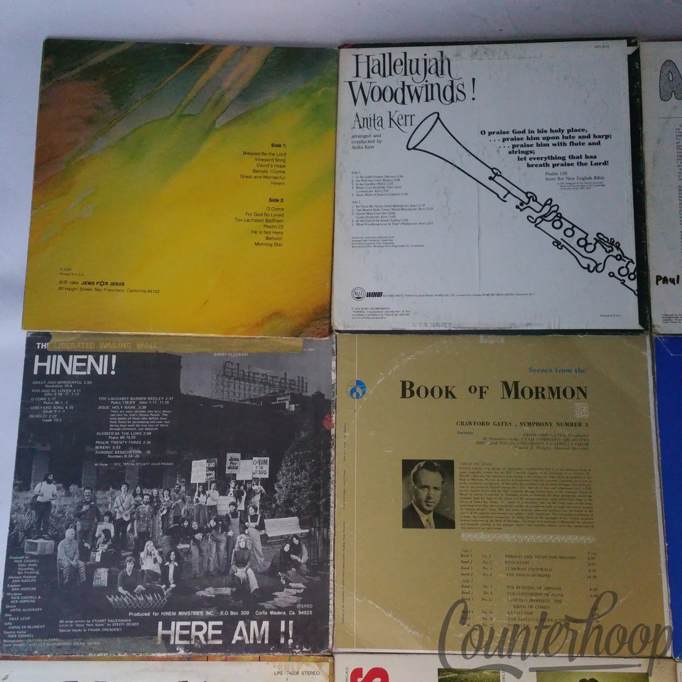 16x Gospel Religious Records Book Of Mormon/Jews For Jesus/Indian Theme ...
