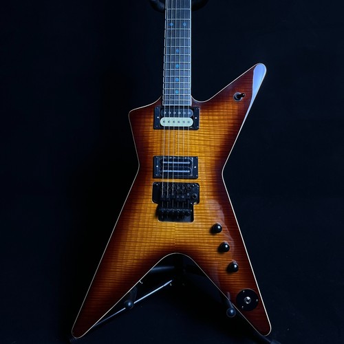 Dean-6 String Electric Guitar Shaped Body with Flame Top Floyd Rose ...