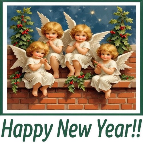 30 Custom Classic New Years Angels Personalized Address Labels | eBay