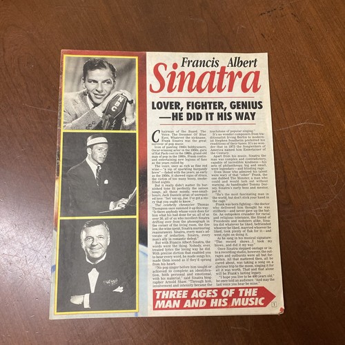 Frank Sinatra Death 1998 Star Magazine - Nancy Barbara Chairman Of The ...