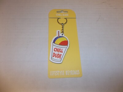 New Lifestyle Keyrings Chill Dude Slushy Keychain | eBay