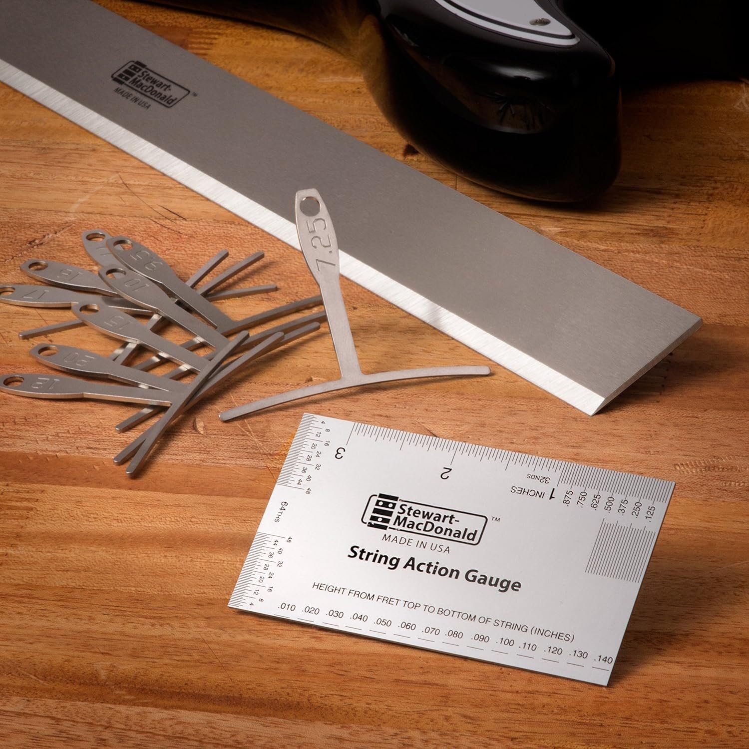 StewMac Basic Guitar Setup Kit - Inches | Includes String Action Gauge ...