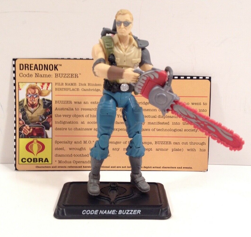GI Joe 25th Anniversary Buzzer loose figure 4inch Cobra Dreadnok 2007 ...
