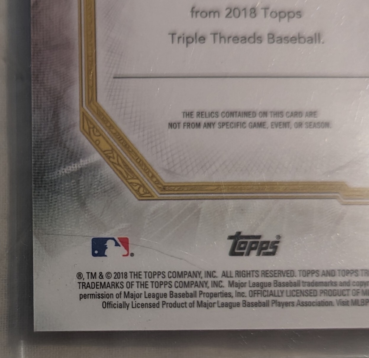 Yadier Molina 2018 Topps Triple Threads Letter Plus Relics 2/3 BGS 9.5 ...
