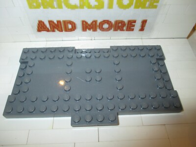 Lego - 1x Brick 8x16x2/3 -1x4 Indentations 18922 Dark Bluish Gray | eBay
