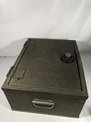 Vintage Fire Insulated Lockbox SMNA Very Heavy Combination Safe Display Made USA | eBay