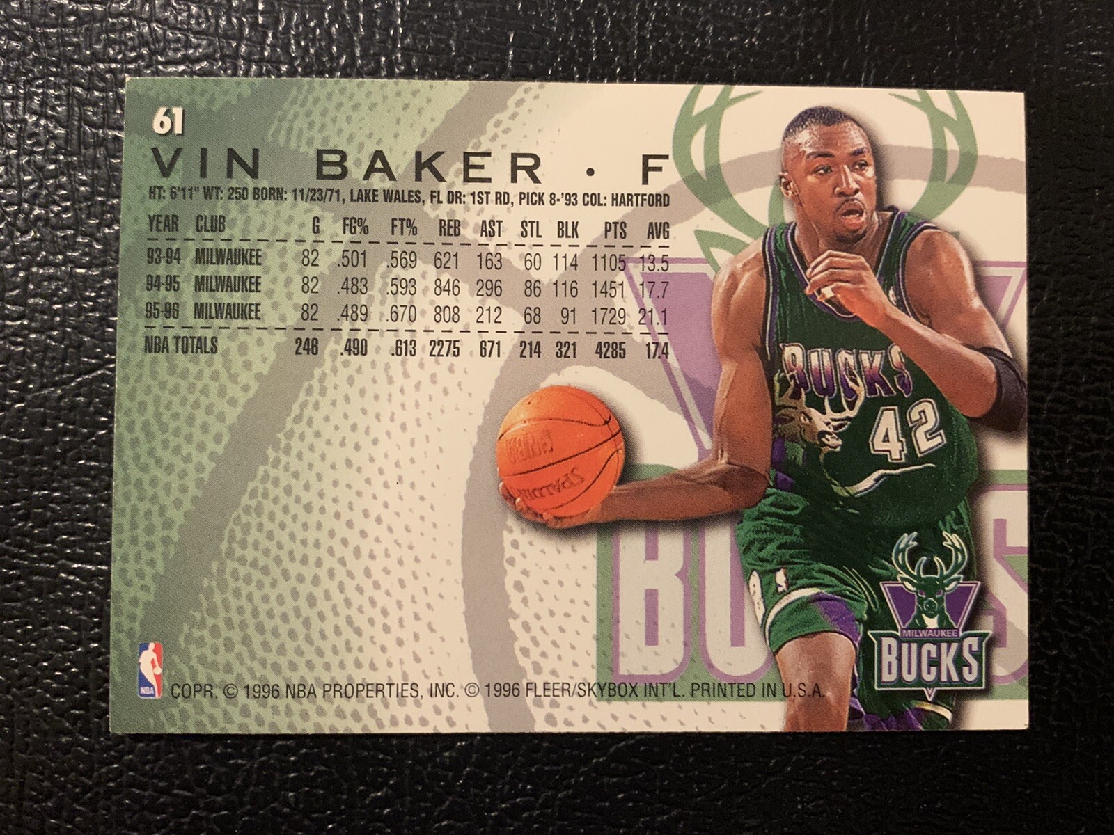 1996-97 Fleer - #61 Vin Baker for sale online | eBay