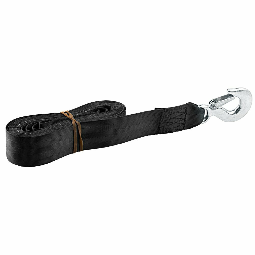 6M x 50mm Heavy Duty Boat Trailer Winch Webbing Strap with Snap Hook ...