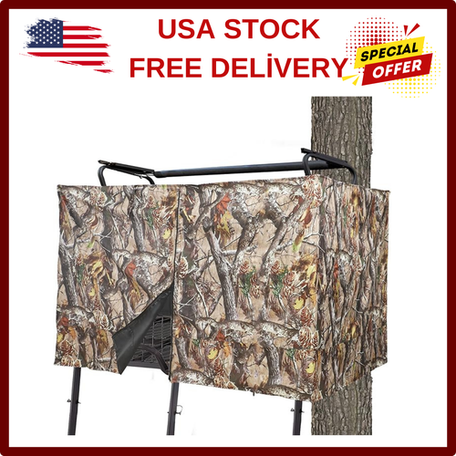 Hunting Tree Stand Blinds Cover Camouflage Universal Tree Stand Blinds ...