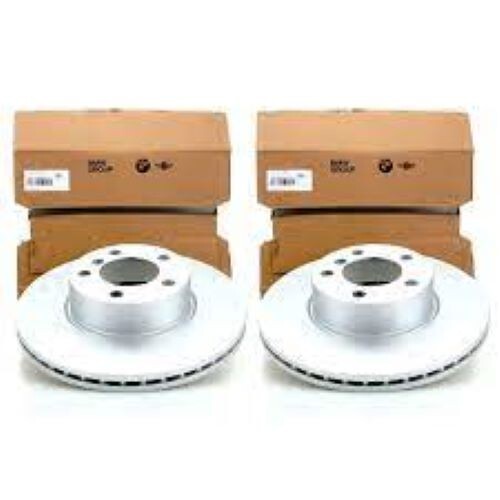 Front Brake Disc Rotor Set of 2 Genuine BMW 34107889665 34107889666 M2 ...