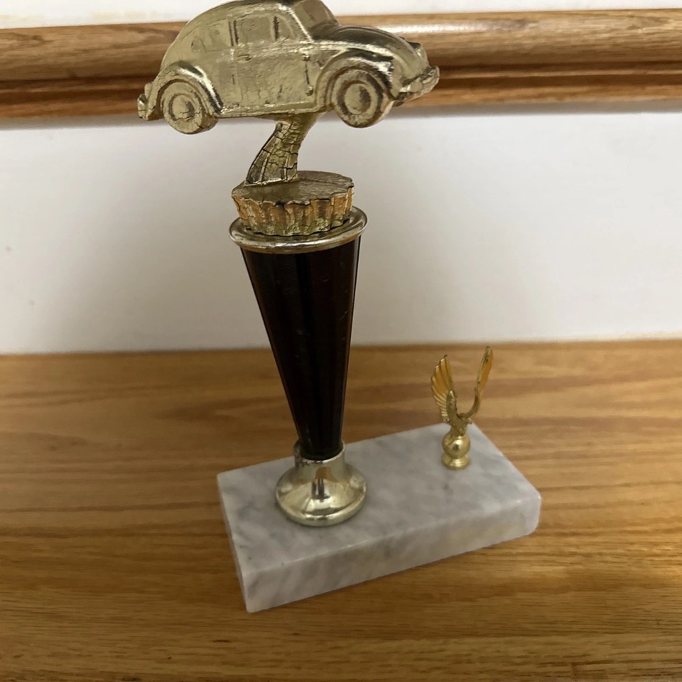 Pre 1962 Vintage VW Volkswagen Beetle Trophy With Eagle And Marble Base ...
