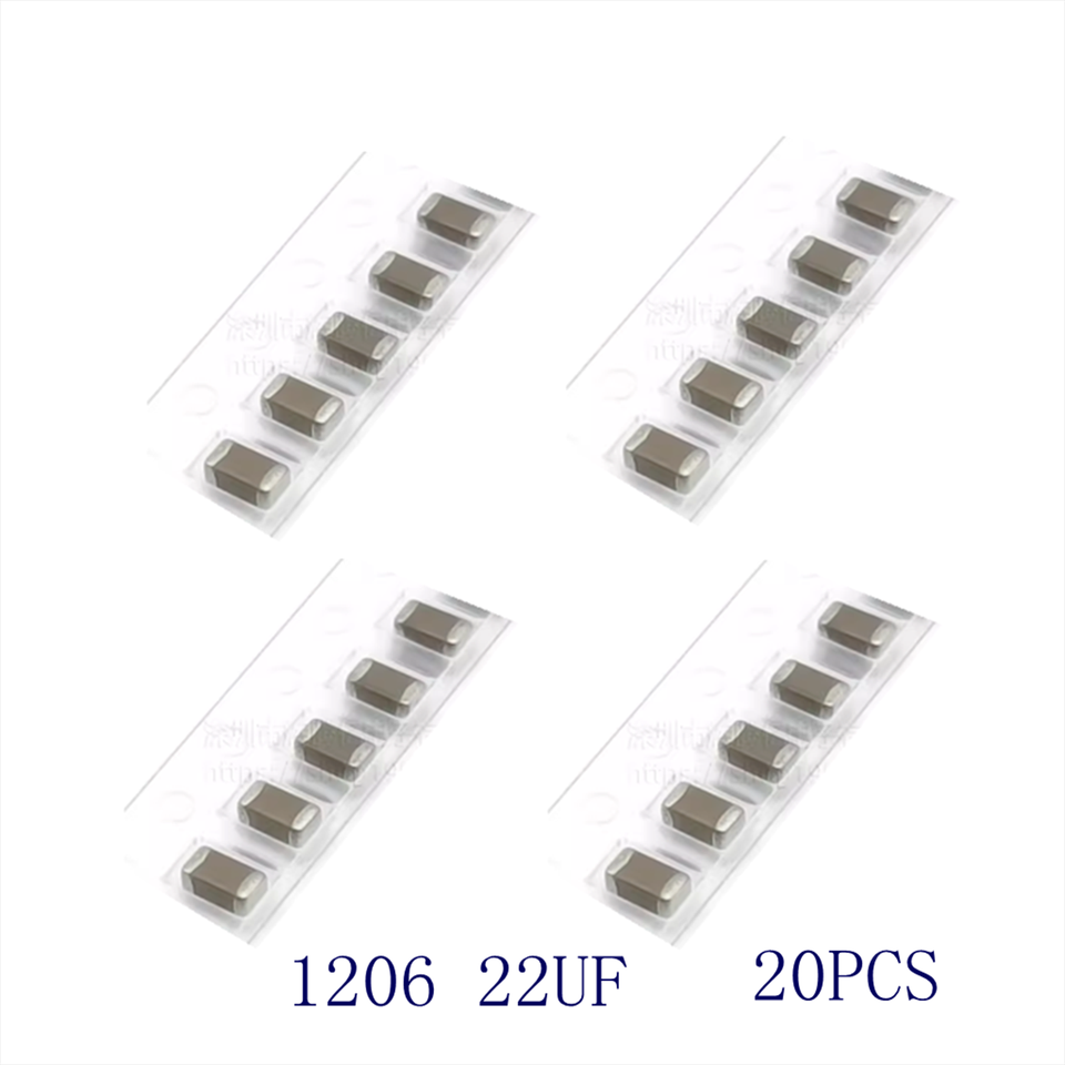 20Pcs Ceramic Capacitors Laptops Printers Electronic Toy 1206 SMD ...