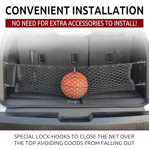 Single Layer Truck Bed Cargo Net 4x4–7x7 ft with Hooks for Chevrolet ...