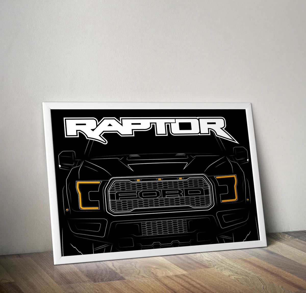 Ford Raptor Line Drawing