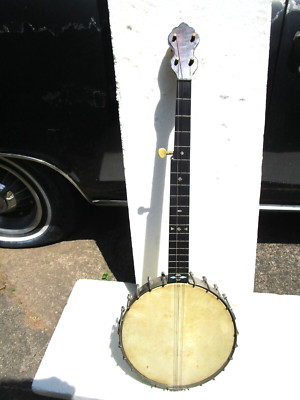VINTAGE L B GATCOMB STANDARD STYLE 15 5 STRING BANJO, 1890'S, BOSTON ...