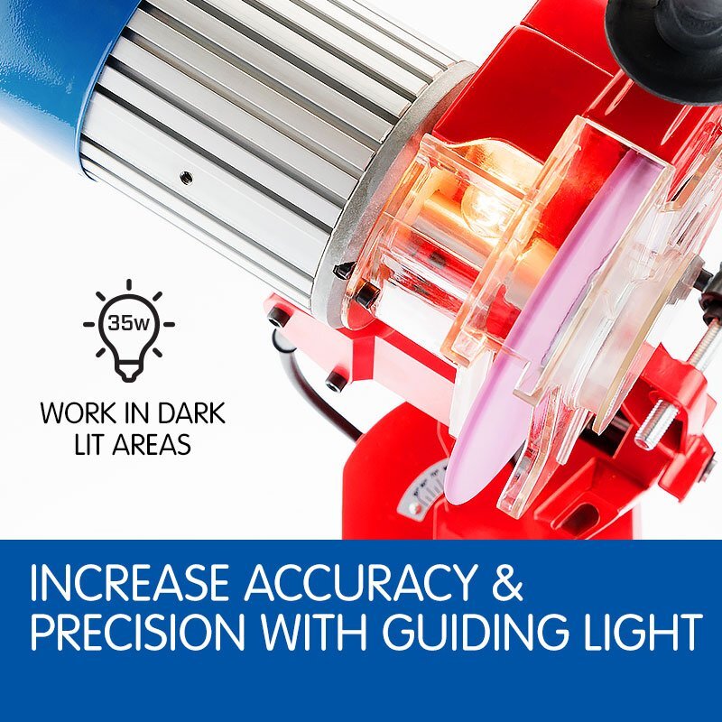 New ALLOY BENCH MOUNT ELECTRIC CHAINSAW SHARPENER CHAIN SAW GRINDER ...