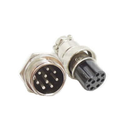 GX16-9 16mm Screw Type Electrical Plug Socket Connector Aviation Plug ...
